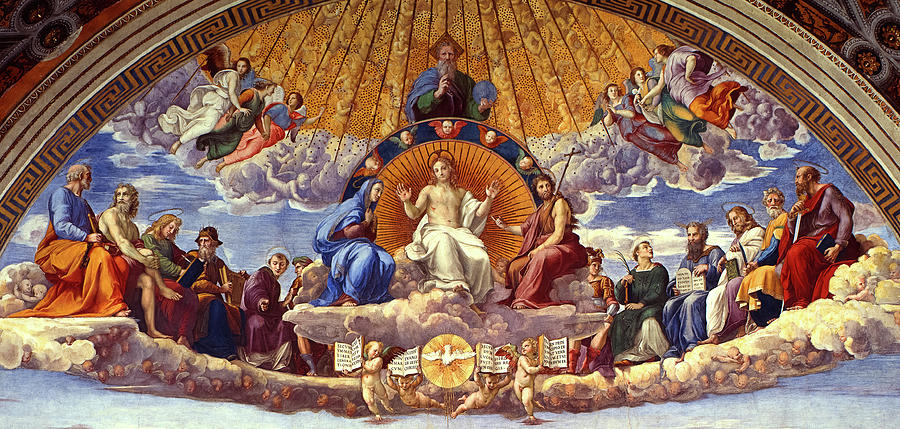 Disputation of the Holy Sacrament (1510) by Raphael • ARTMEDIA.BG